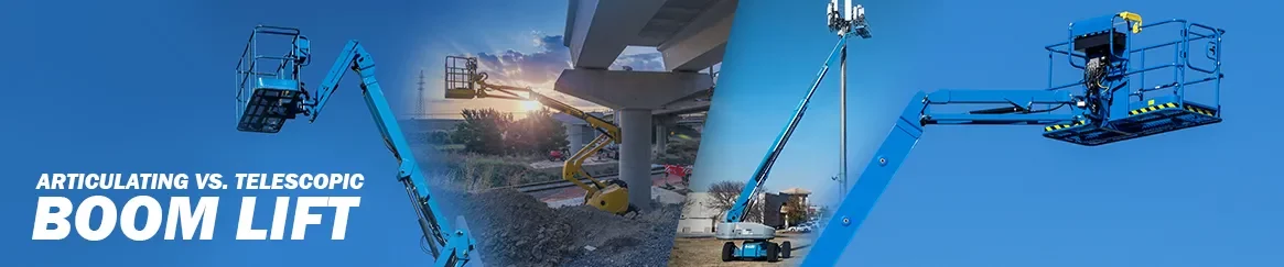 Articulating vs. Telescopic Boom Lift Comparison - MAK Equipment